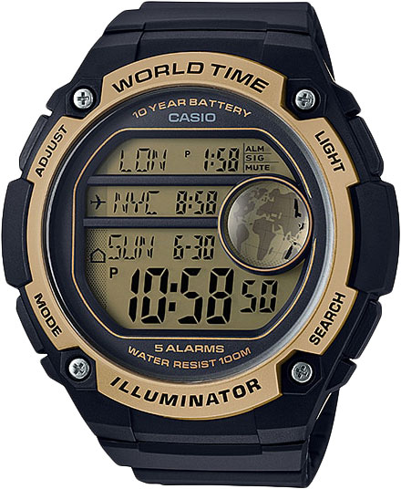 Наручные часы электронные мужские Casio Illuminator Collection AE-3000W-9A