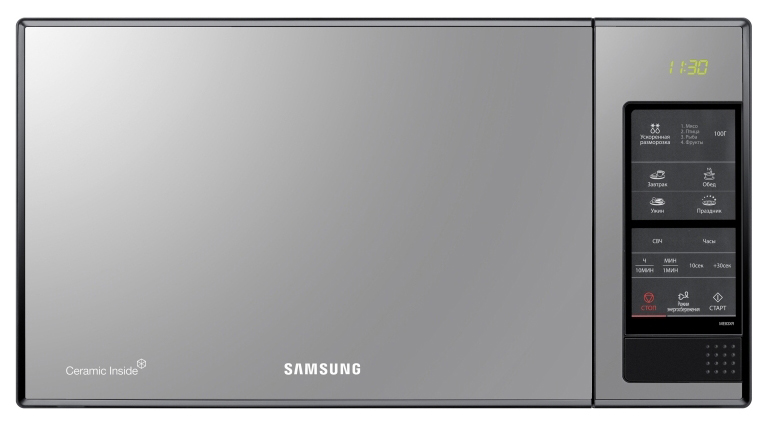 Микроволновая печь соло Samsung ME83XR/BWT black/mirror