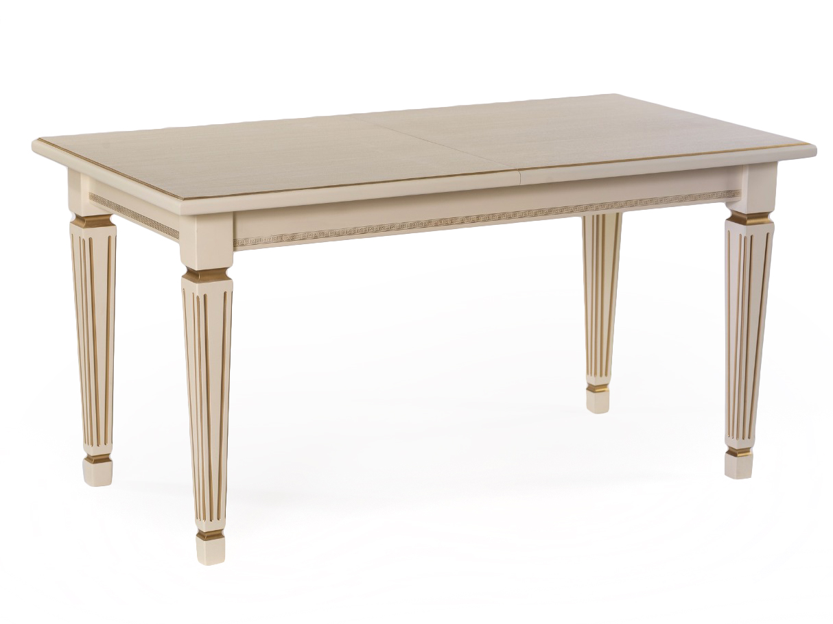 Обеденный стол Мебелик Васко Раздвижной Слоновая кость, 1500 мм