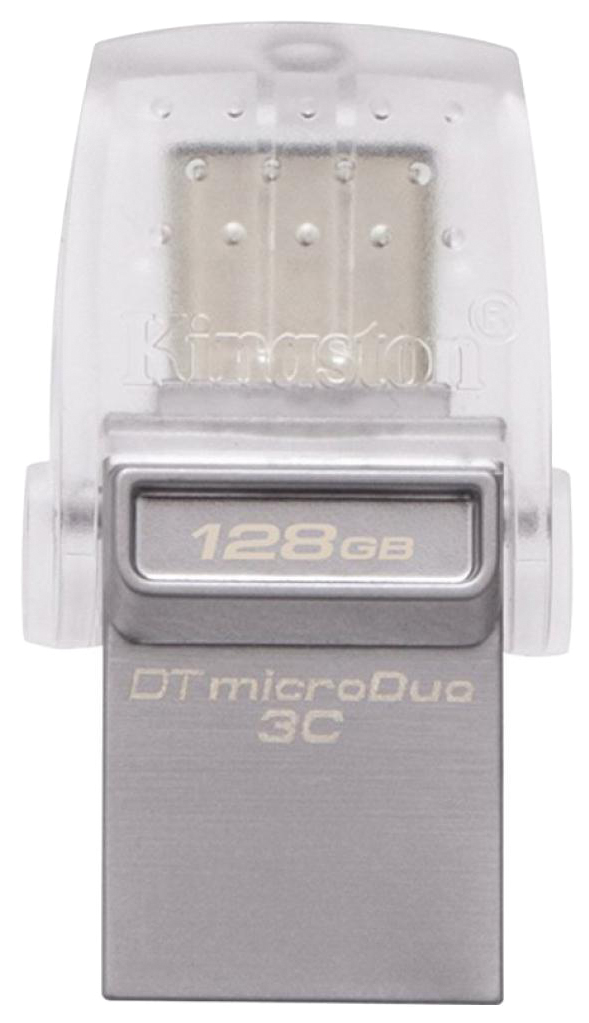 Флешка Kingston DataTraveler MicroDuo 3C 128ГБ Silver (DTDUO3C/128GB)
