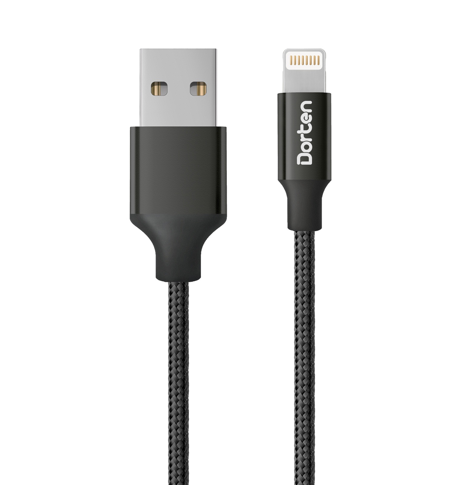 Кабель Dorten Lightning to USB Cable Metallic Series 1,2 м Black