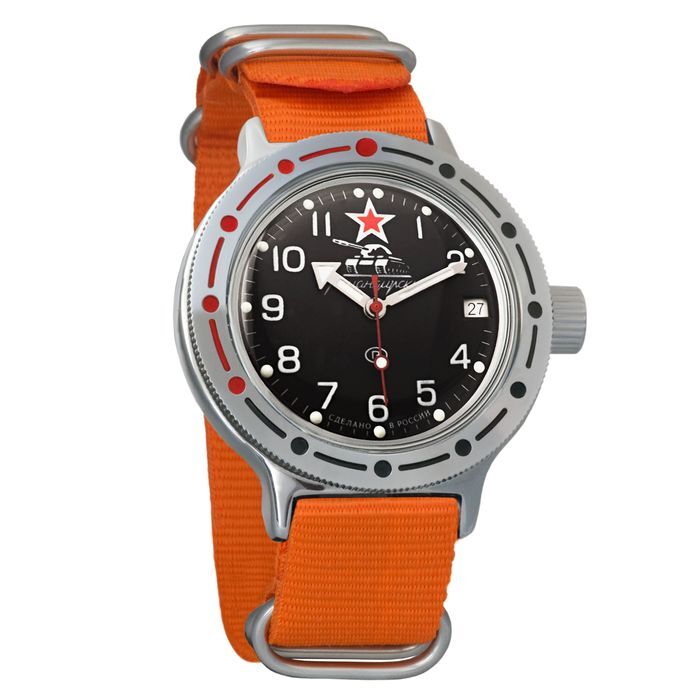 Наручные часы мужские Восток 420306 оранжевые