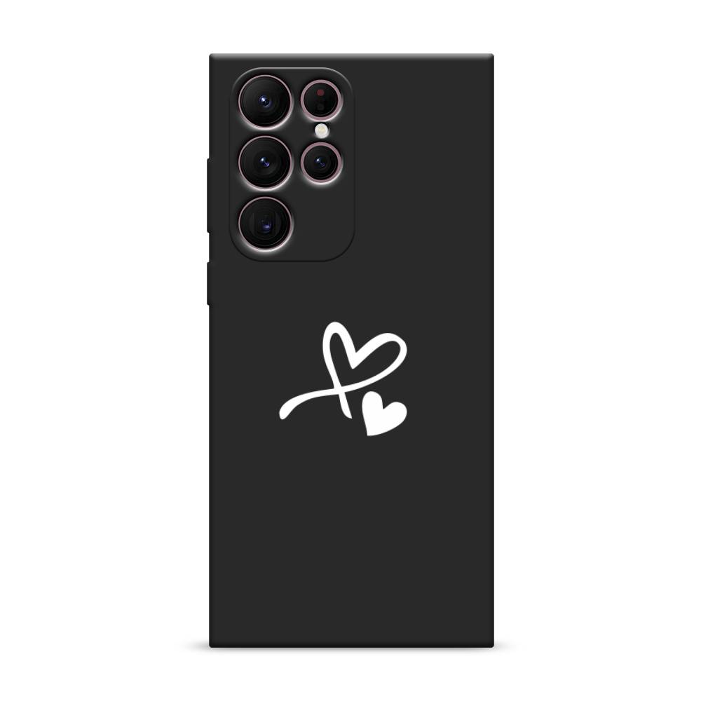 Чехол Awog на Samsung Galaxy S22 Ultra / Самсунг S22 Ultra "Сердечко минимализм"