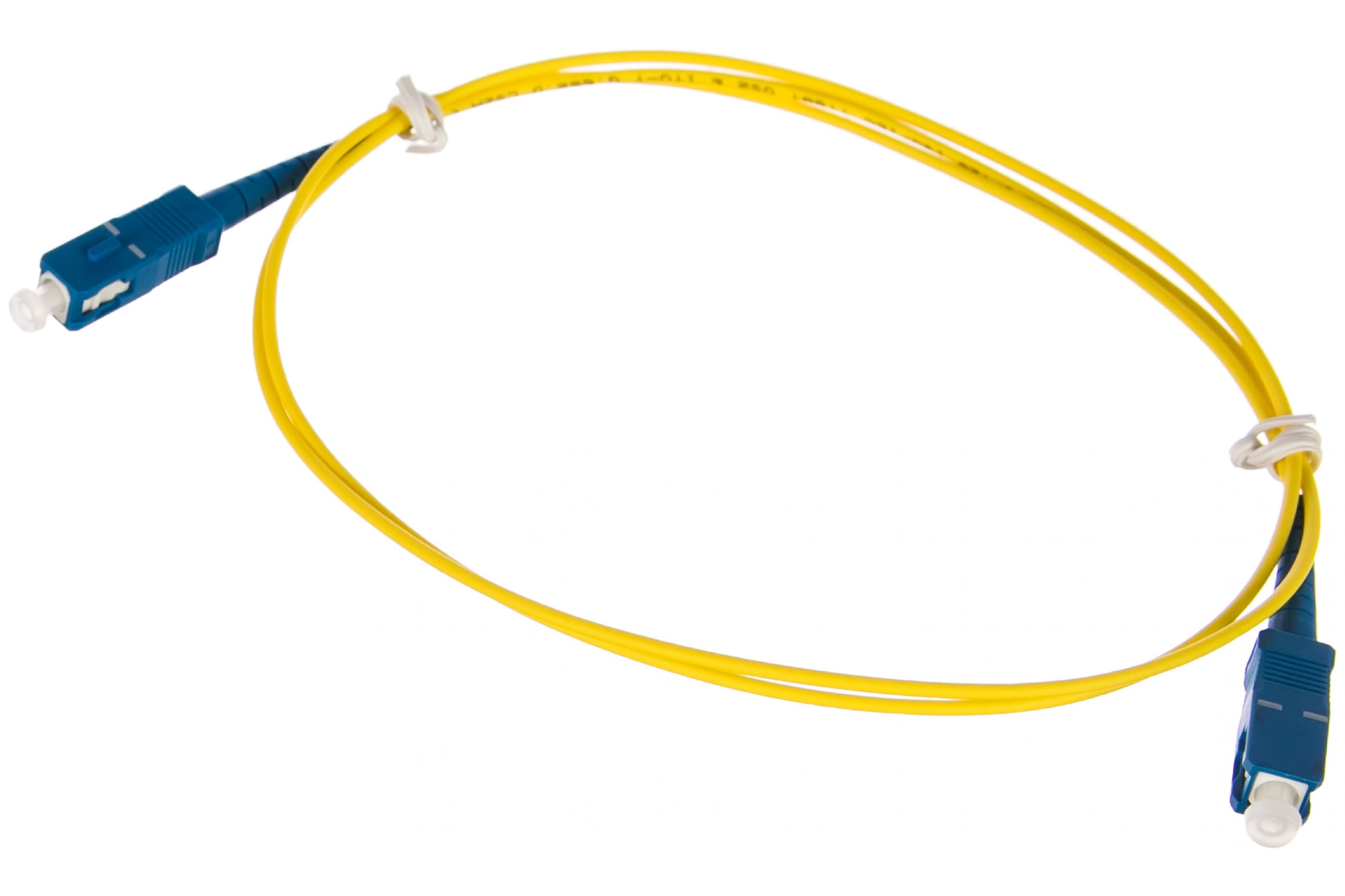 NIKOMAX Шнур волоконно-оптический, соединительный, желтый, 1м NMF-PC1S2C2-SCU-SCU-001