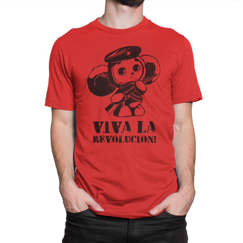 Футболка мужская DreamShirts Studio Viva La Revolucion Чебурашка красная XS