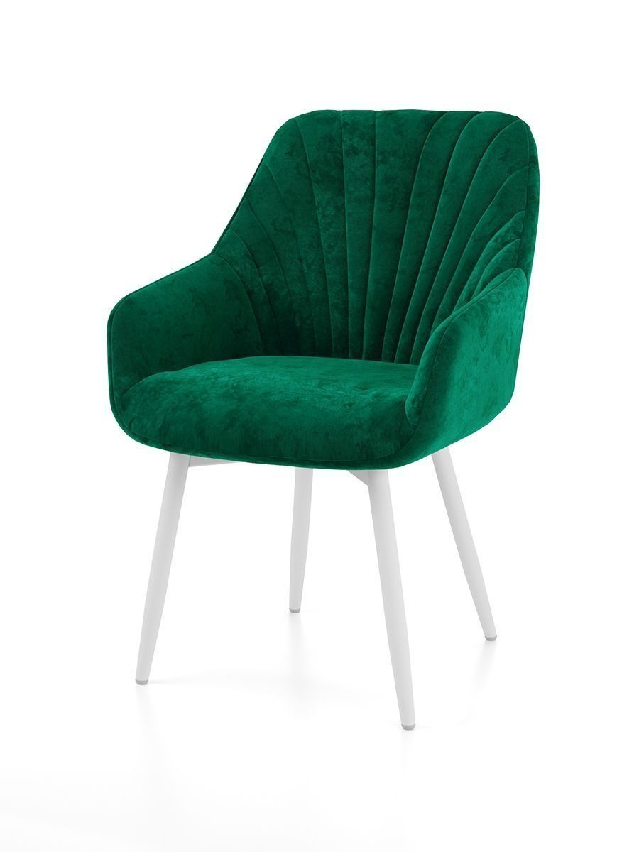 Комфортное кресло Sova М-ТРЕЙД Sофи.белый/зеленый Софи.белый/зеленый