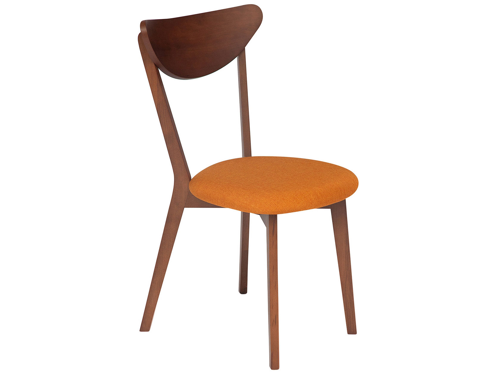 Кухонный стул TetChair MAXI, бук коричневый/оранжевый