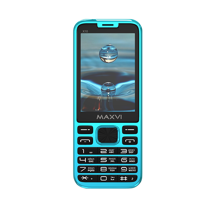 Мобильный телефон Maxvi X10 Aqua Blue