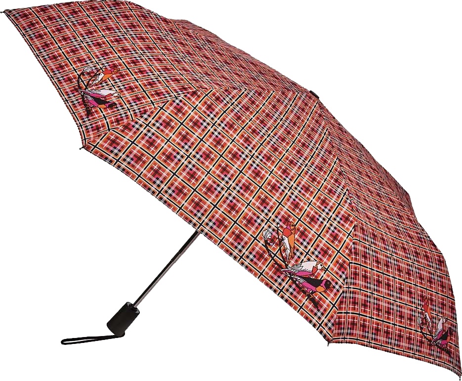 Зонт складной женский автоматический Henry Backer Q2204 красный