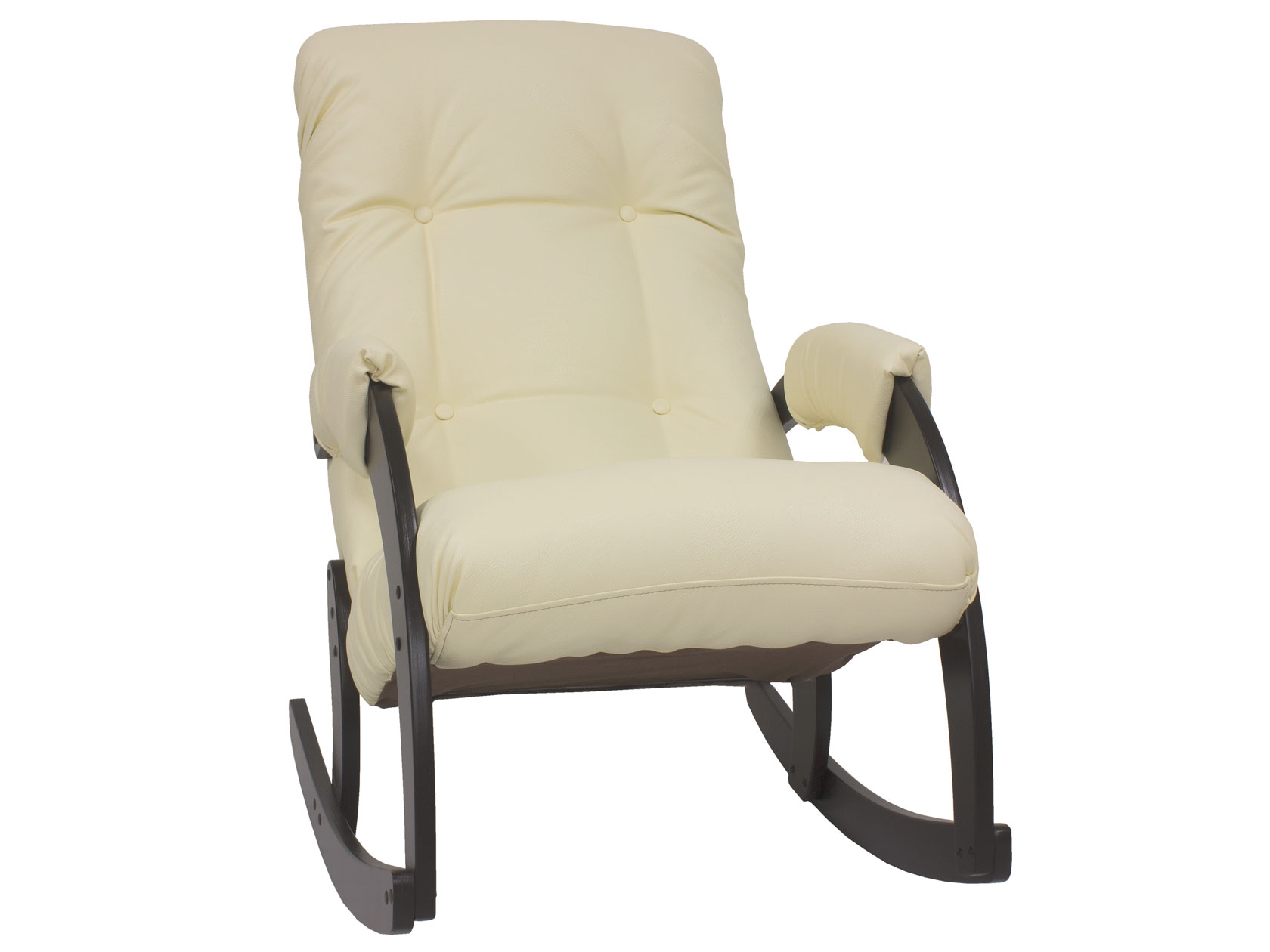 Кресло-качалка Мебель Импэкс Кресло-качалка Комфорт Модель 67 Венге, Dundi 112, иск. кожа