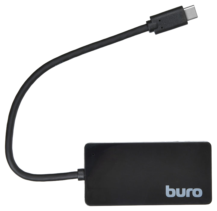 Разветвитель для компьютера BURO BU-HUB4-0,2-U3,0 Черный