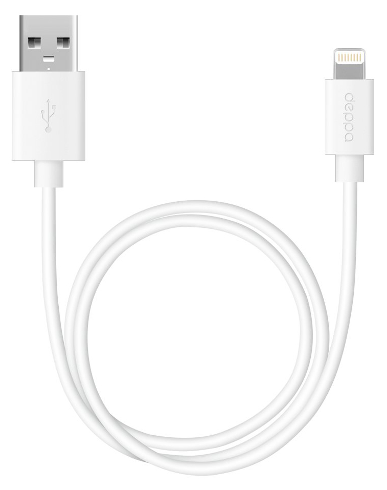 Кабель Deppa 72223 USB-8-pin для Apple, 2м, белый