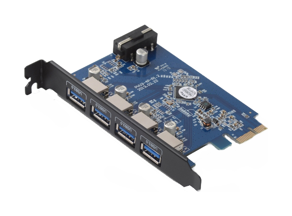 Контроллер PCI-E Orico PVU3-4P  OUT:USB 3.0*4