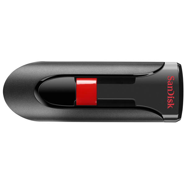 Флешка SanDisk Cruzer Glide 64ГБ Black (SDCZ60-064G-B35)