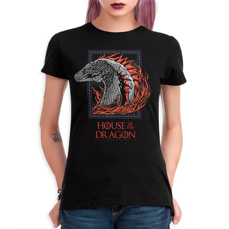 Футболка женская DreamShirts Studio Дом Дракона - Игра Престолов  черная S