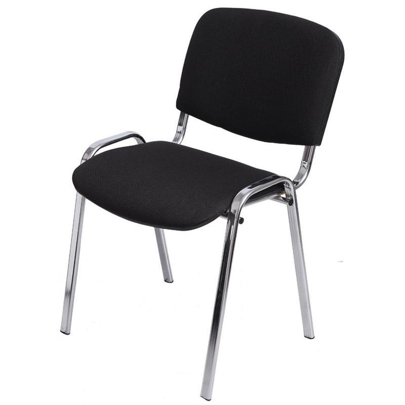 Стул офисный Easy Chair Изо черный (ткань металл хромированный) 1397331