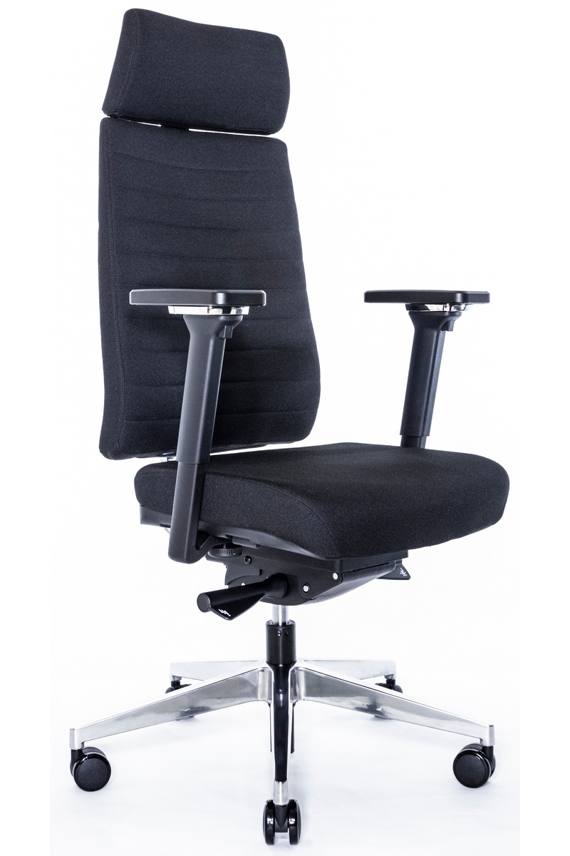 Эргономичное офисное кресло Falto Profi Trona 1702-18H - черное ткань