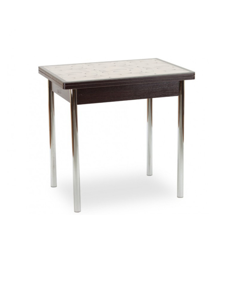 Обеденный раскладной стол DecoLine Румба, узор коричневый 600(1200)х800