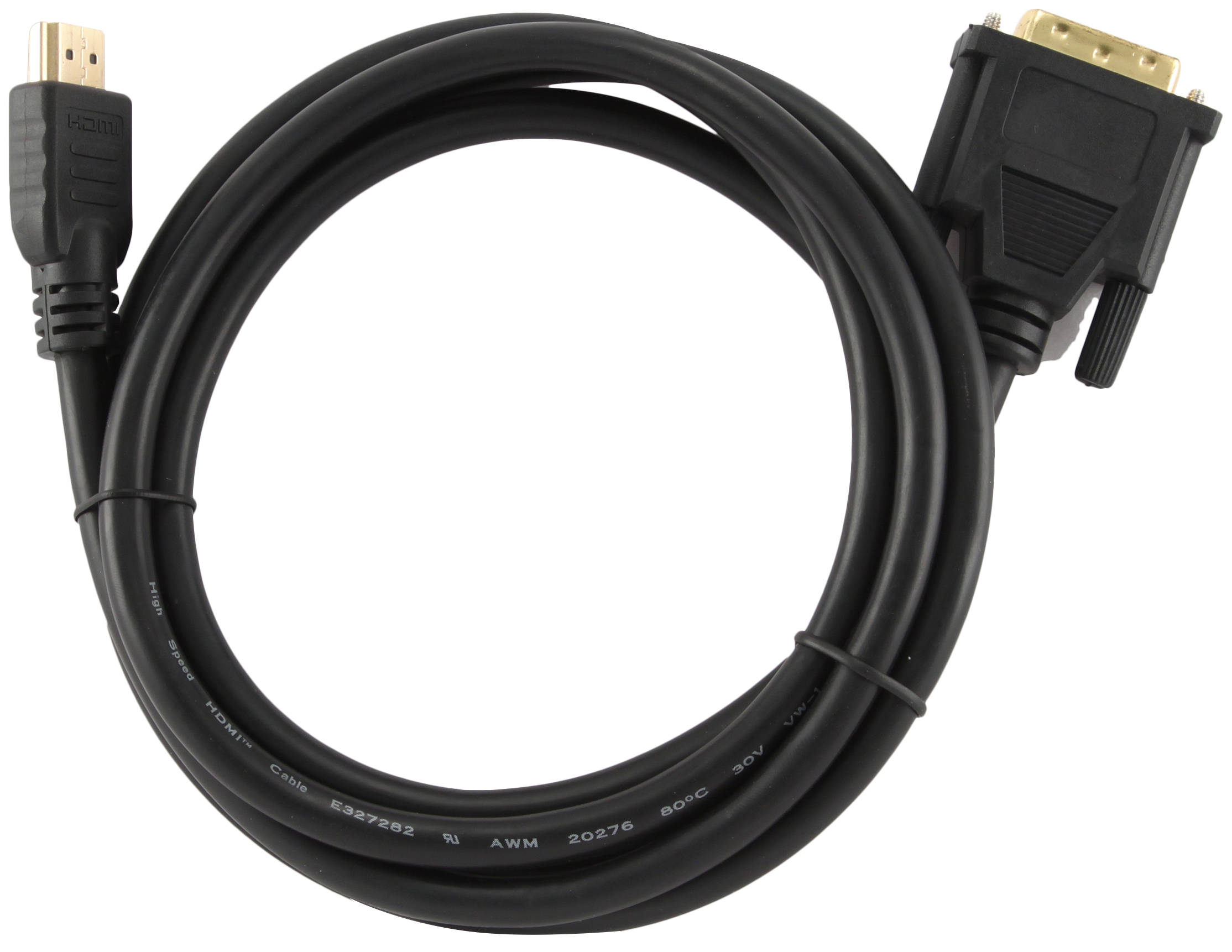 Кабель Cablexpert HDMI-DVI, M-M 0,5м Black (CC-HDMI-DVI-0.5M)