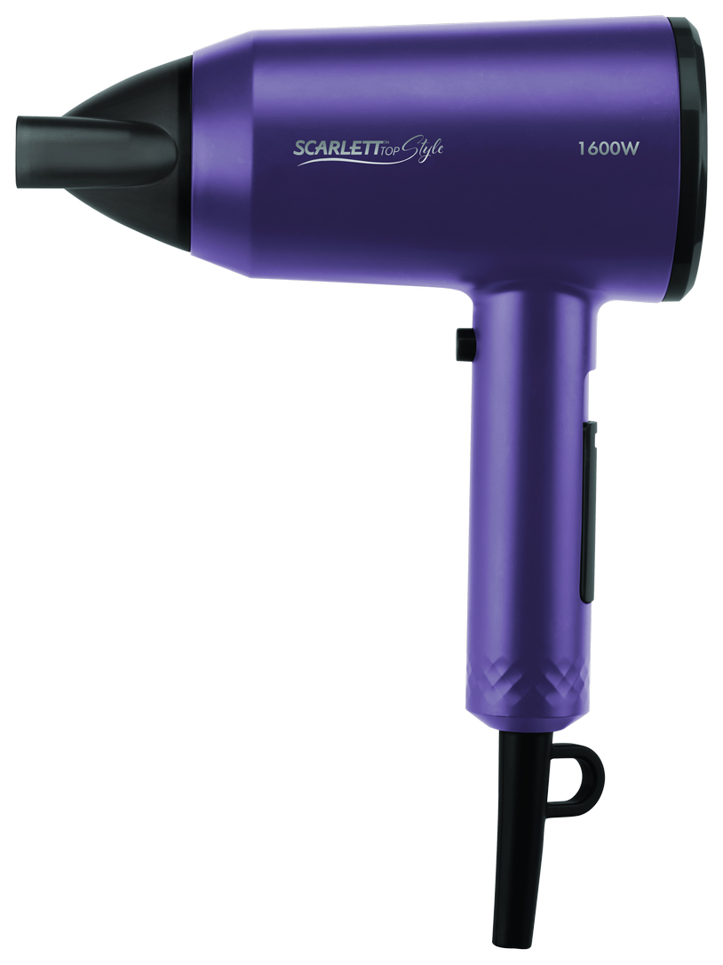 Фен Scarlett SC-HD70I39 1 600 Вт фиолетовый, черный