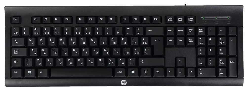 Проводная клавиатура HP K1500 Black (H3C52AA)