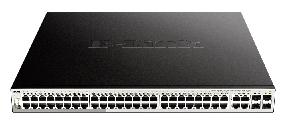 Коммутатор D-Link DGS-1210-52MP/F1A Black