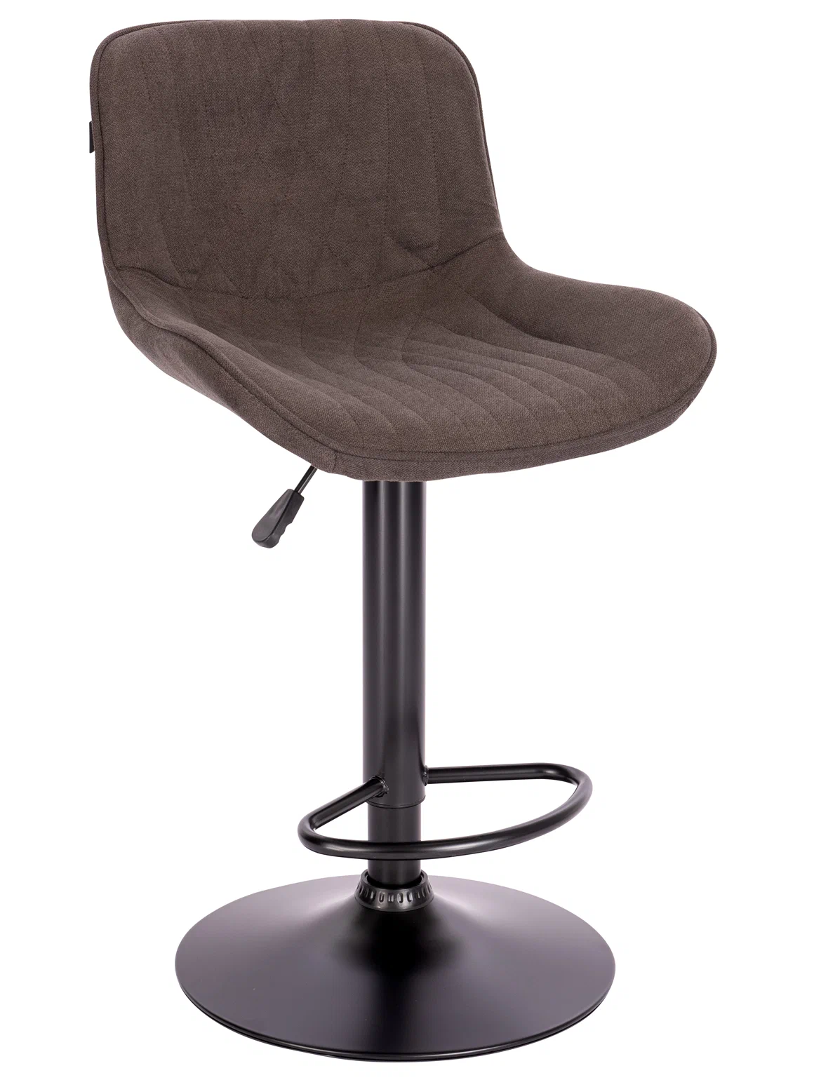 Барный стул Everprof Black Ткань Dark-Brown