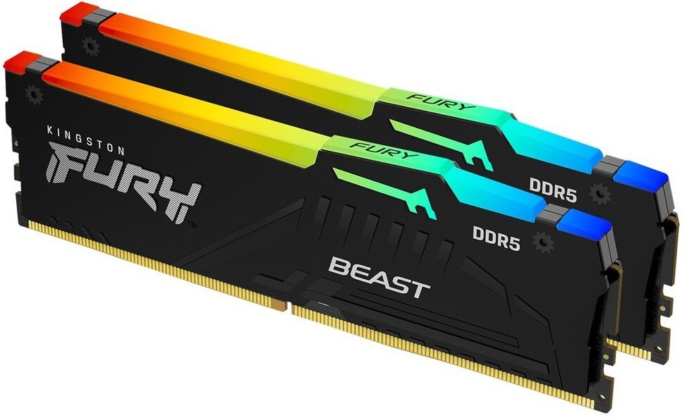 Оперативная память Kingston Fury Beast RGB (KF560C40BBAK2-32) DDR5 2x16Gb 6000MHz