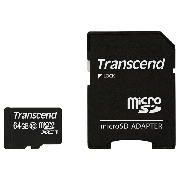 Карта памяти Transcend Micro SDXC Premium TS64GUSDXC10 64GB