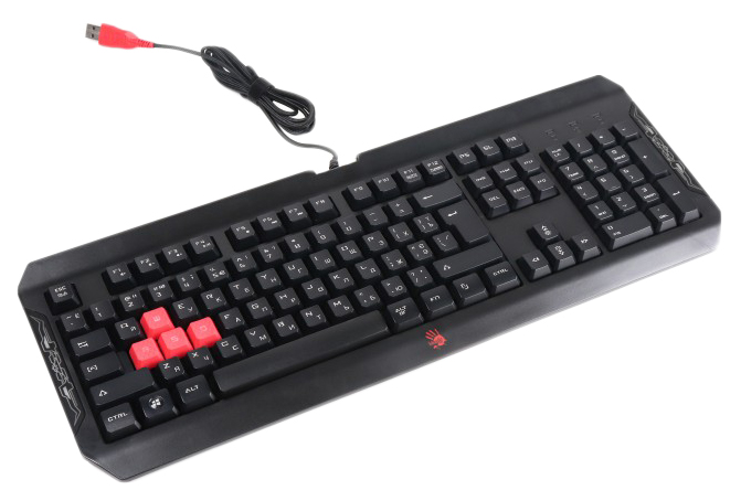 Проводная игровая клавиатура A4Tech Bloody Q100 Black
