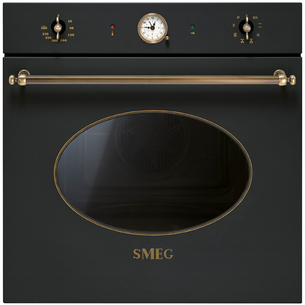 Встраиваемый электрический духовой шкаф Smeg SFP805AO Black