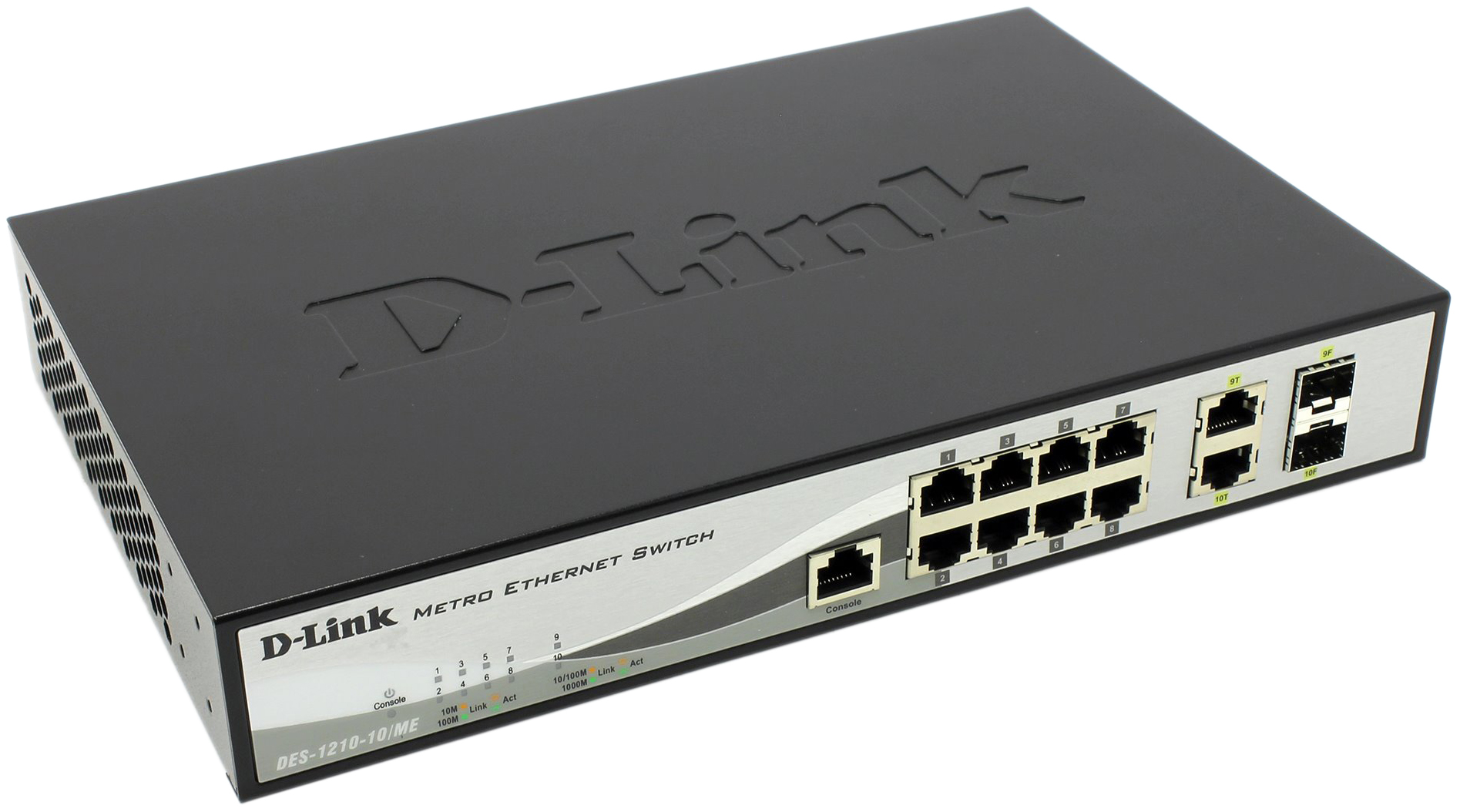 Коммутатор D-Link Metro Ethernet DES-1210-10/ME/B1A Grey/Black