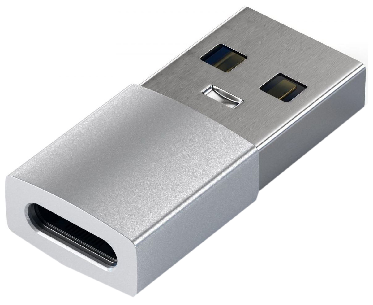 Переходник Satechi USB Type-C-USB A, M-F Silver (ST-TAUCS)