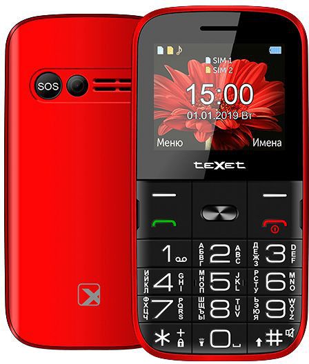 Мобильный телефон teXet TM-B227 Red