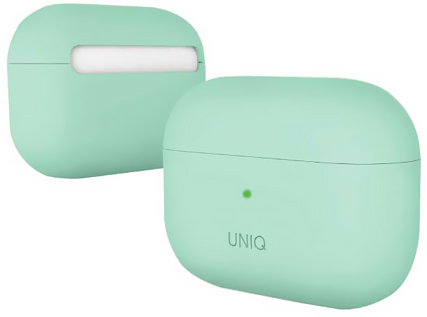 Чехол Uniq Lino Hybrid Liquid Silicon для AirPods Pro Green