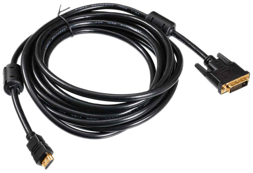 Кабель Ningbo HDMI-DVI, M-M 5м Black