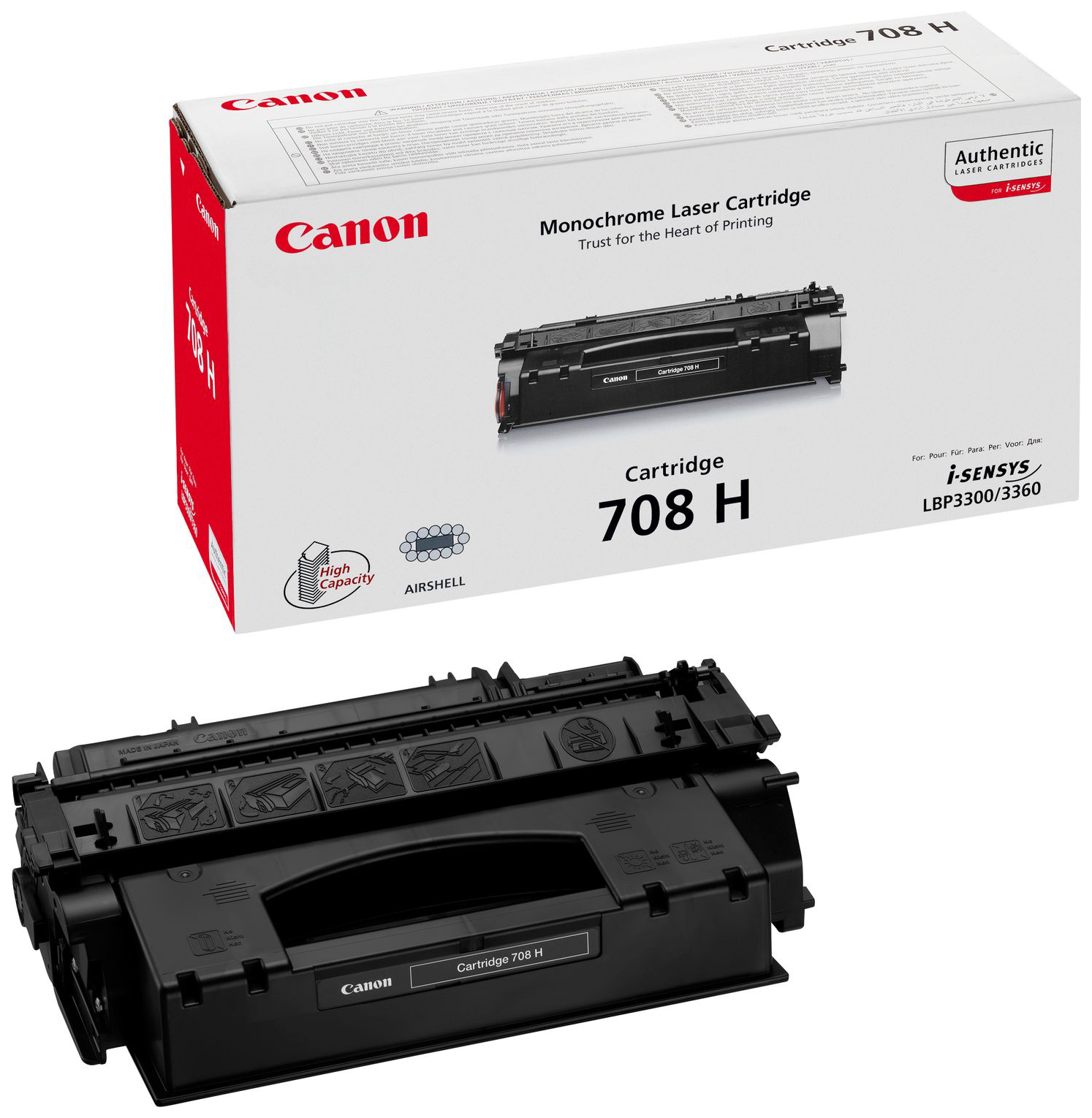 Картридж для лазерного принтера Canon C-708H (0917B002) черный, оригинал