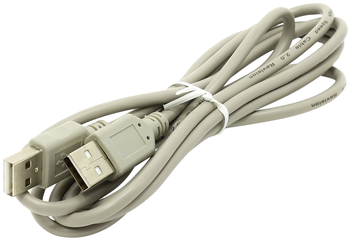 Кабель 5bites USB A-USB A, M-M 1,8м Grey (UC5009-018C)