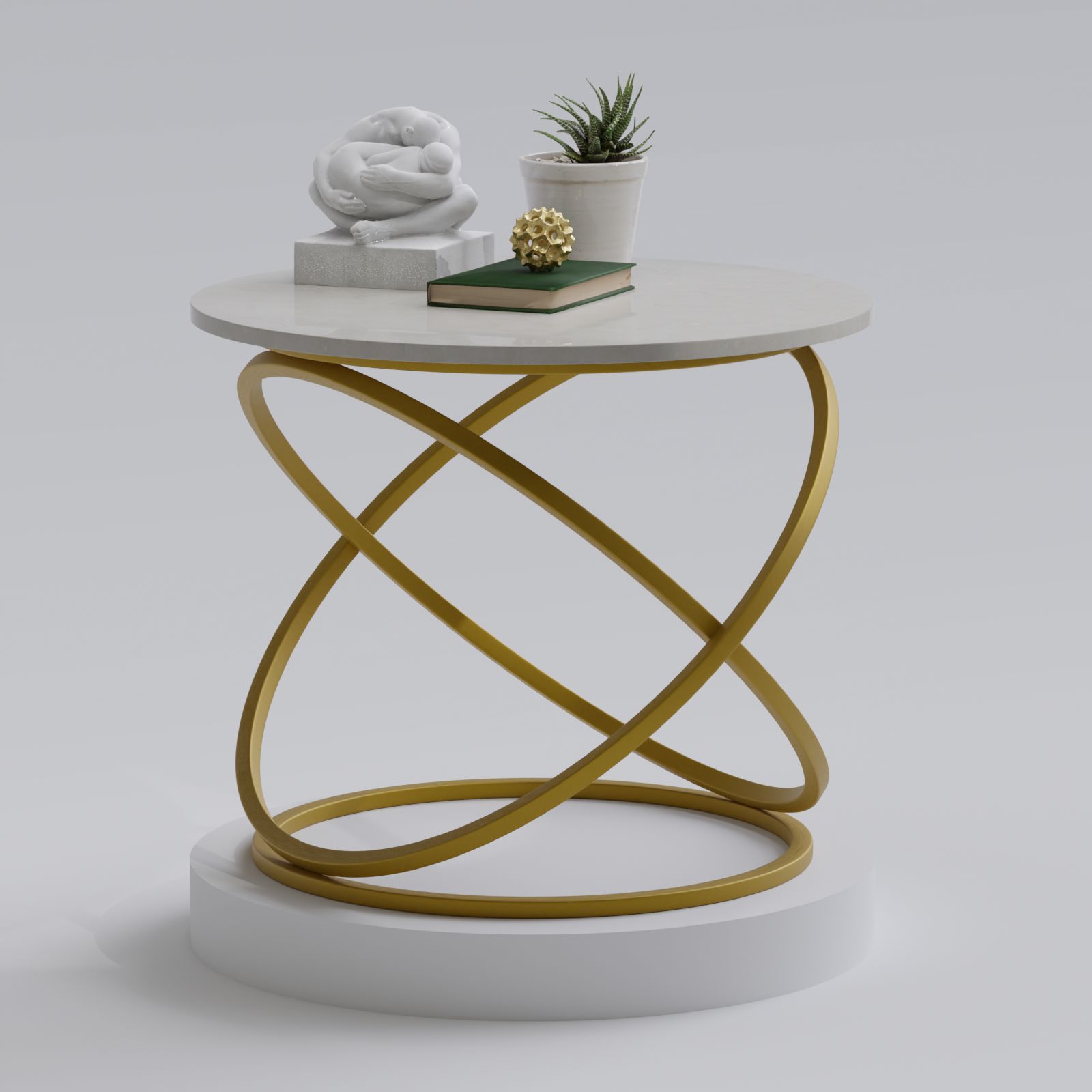 Журнальный столик Saturn Gold/Beige