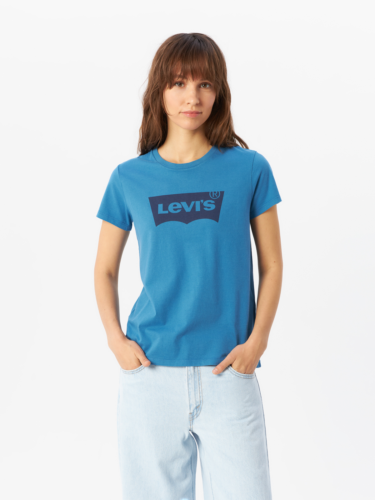 Футболка женская Levi's 17369-2020, синяя, размер XS