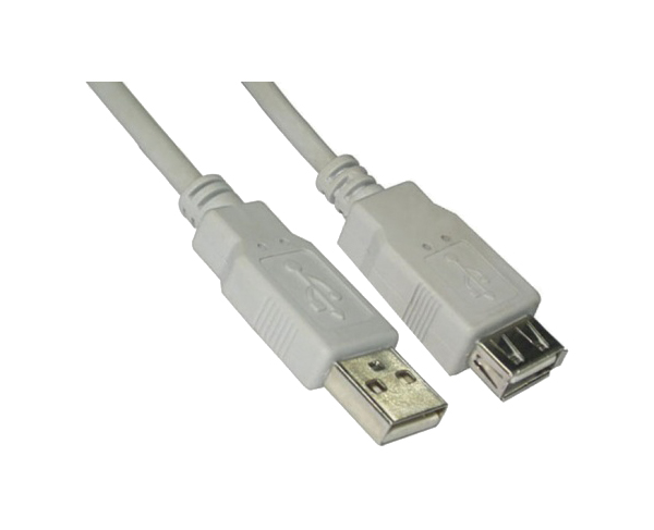 Кабель Atcom USB A-USB A, M-F 1,8м White (AT3789)
