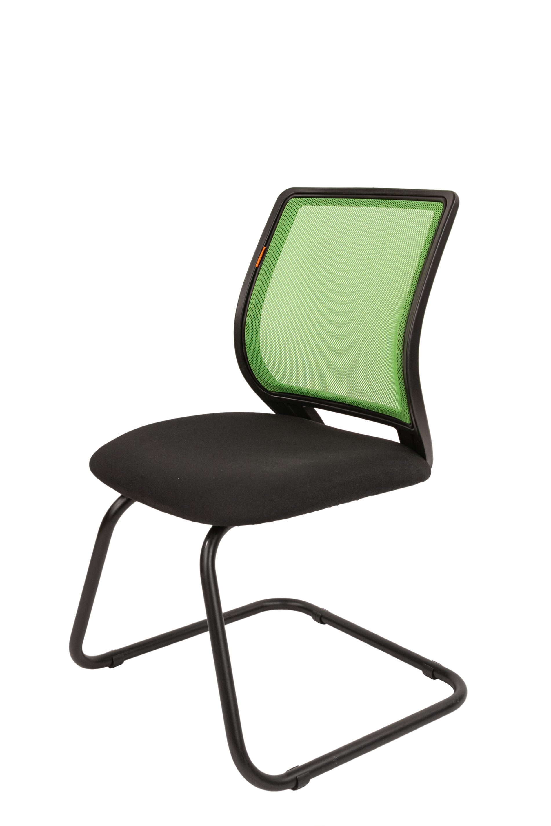 Конференц кресло на полозьях Chairman 699 V ткань, черный, зеленый