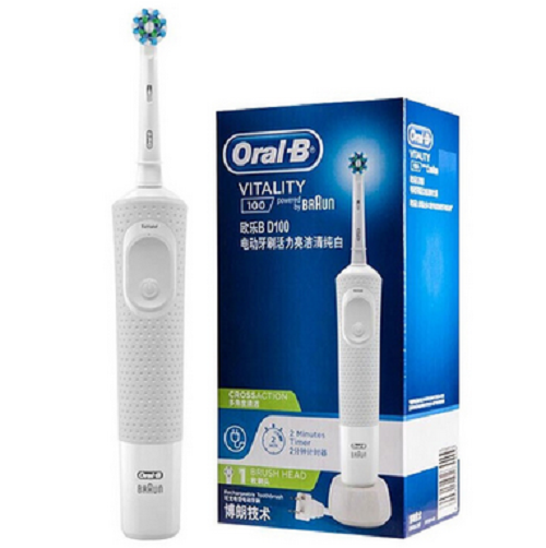 Электрическая зубная щетка Oral-B Vitality D100 белая