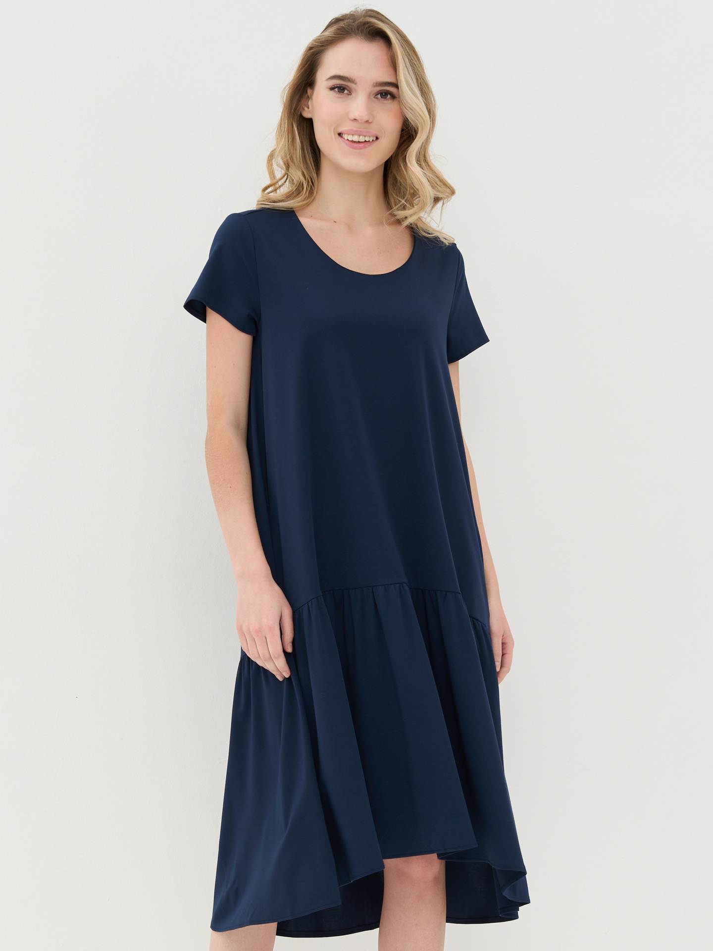 Платье женское VAY 5231-3728 синее 46 RU