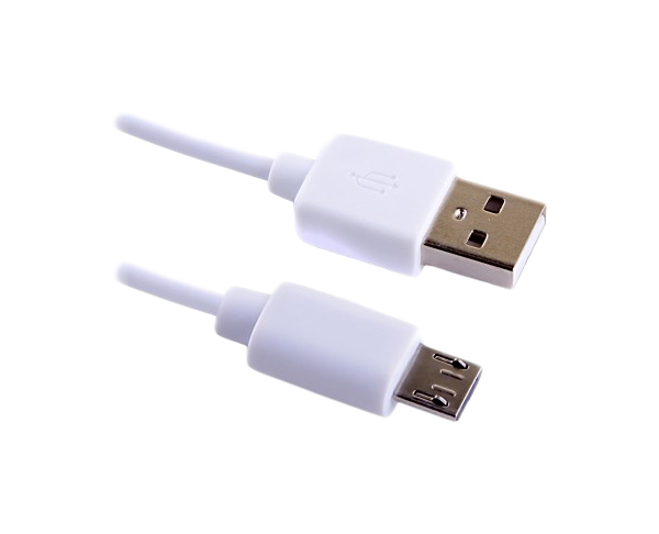 Кабель Blast BMC-110 USB*2,0 Am-микро B, 1 метр White