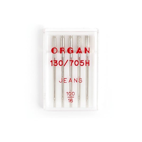 Иглы "Organ" джинсовые №100 для БШМ упак,5 игл