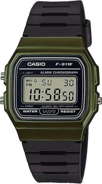 Наручные часы электронные мужские Casio Collection F-91WM-3A