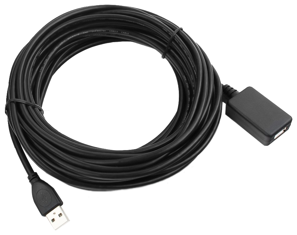 Кабель Cablexpert USB A-USB A, M-F 10м Black (UAE-01-10M)
