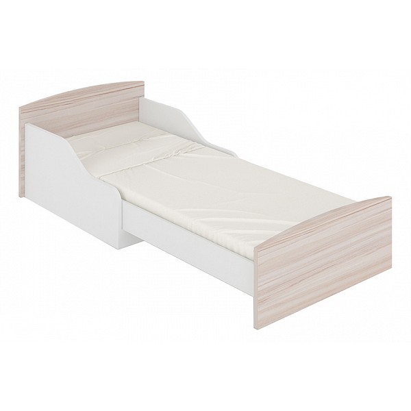 Кровать Мэрдэс Бартоло КТД 90х200 см, белый/бежевый