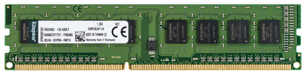 Оперативная память Kingston 4Gb DDR-III 1600MHz (KVR16LN11/4)